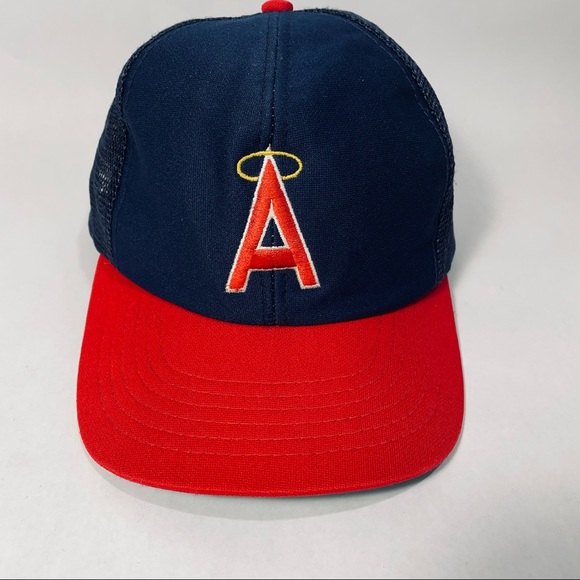 Accessories | Vintage Anaheim California Angels Rope Hat Trucker | Poshmark
